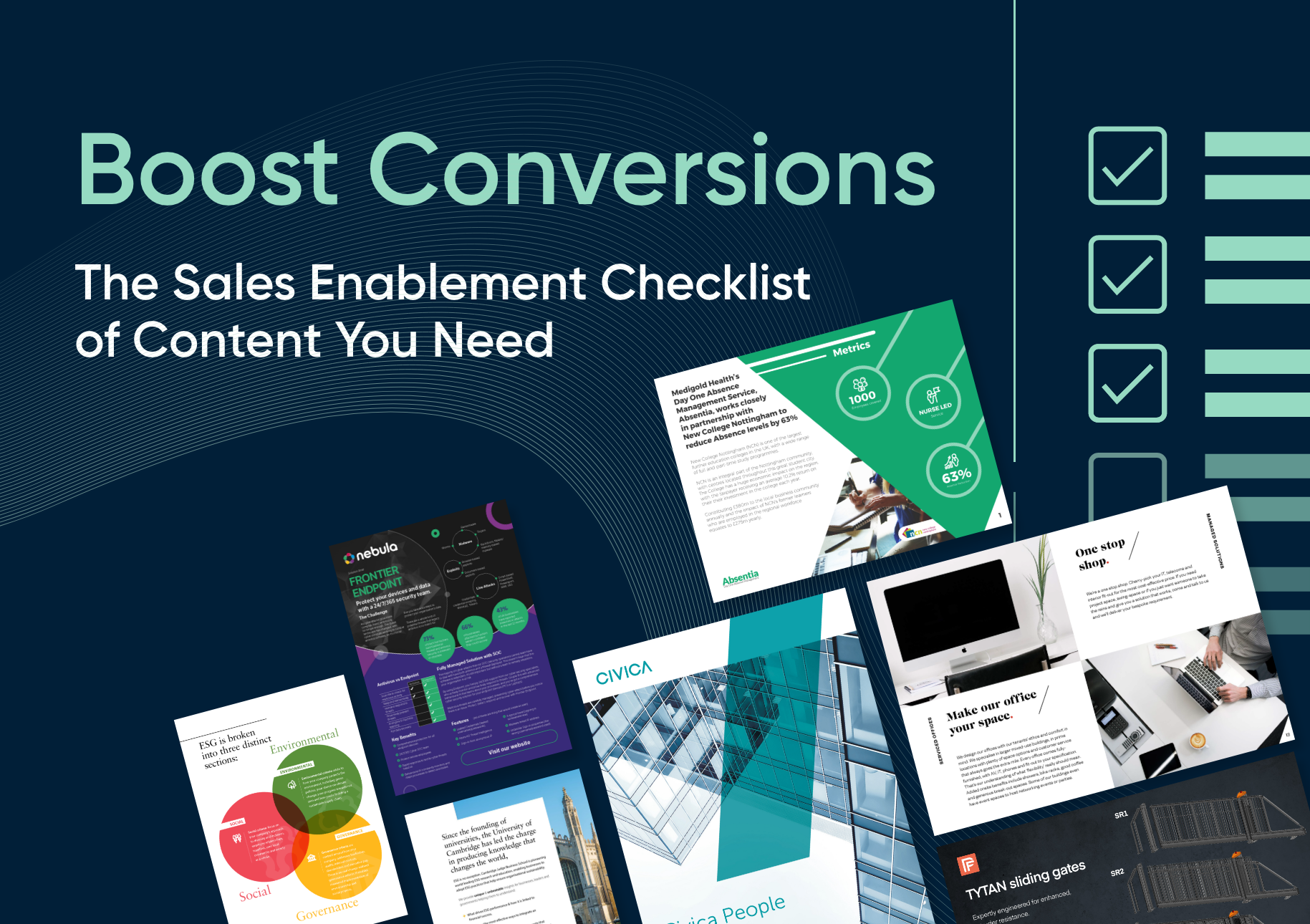 Boost Conversions – The Sales Enablement Checklist of Content You Need ...